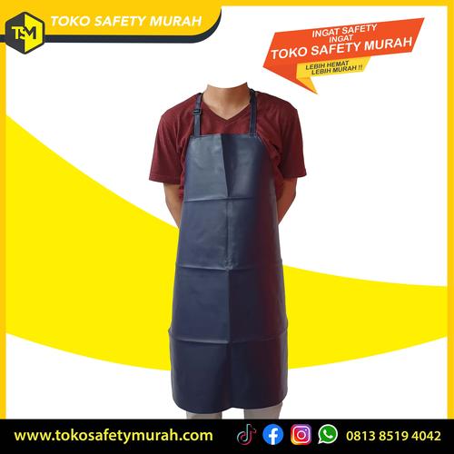 Jual Celemek Apron PVC Anti Air Panjang 90cm - Biru dongker - Biru ...