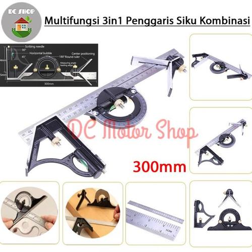 Jual Penggaris Siku Multifungsi 3in1 Sudut Kombinasi Square Waterpass ...