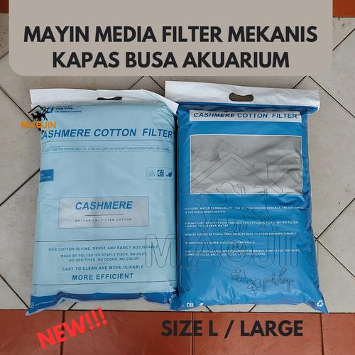 Promo Mayin FILTER Busa Aquarium LARGE L - Cotton Kapas Amara Bio ...