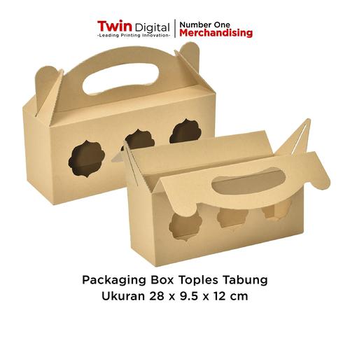 Jual Box Kardus Isi 3 Toples / Kardus Packaging Usaha Kue - Corrugated ...