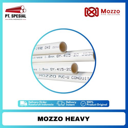 Jual Pipa Conduit Mozzo Putih Heavy 20mm 2.9MTR Tebal 1.8mm 1000 Btg ...