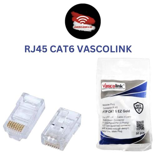 Jual RJ45 CAT6 VASCOLINK RJ 45 CAT 6 1 PACK ISI 50 - Jakarta Pusat ...
