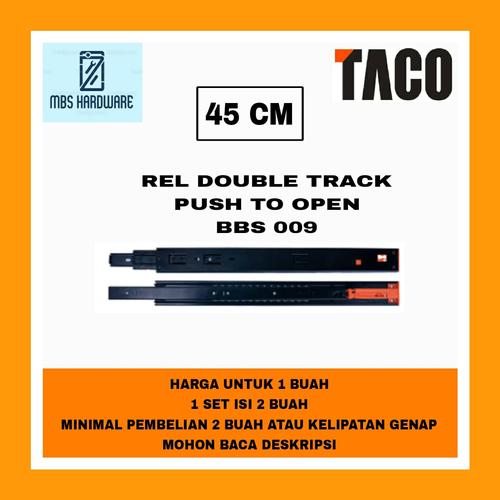Jual Taco Rel Double Track Push To Open / Rel Laci BBS 009 / 45 cm ...