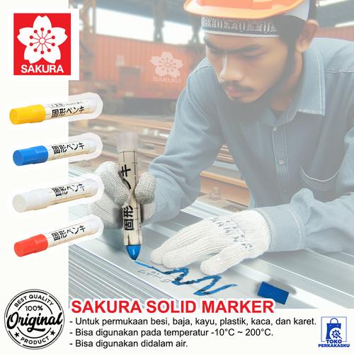 Jual SAKURA SOLID STEEL MARKER / Spidol Penanda Besi Permanen - Putih ...