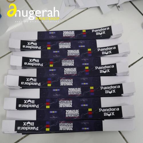 Promo Wristband Art Paper / Gelang Tempat Wisata / Acara Custom ...