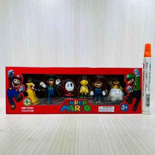 Jual mainan action figure Mario bross boxset princess peach Luigi Shy ...