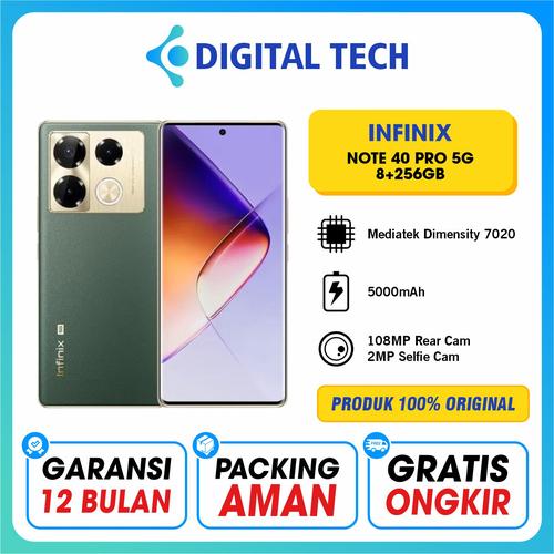 Jual Infinix Note 40 Pro 5G 8+256GB [+8GB Extended RAM] Garansi Resmi - Titan Gold - Kota ...