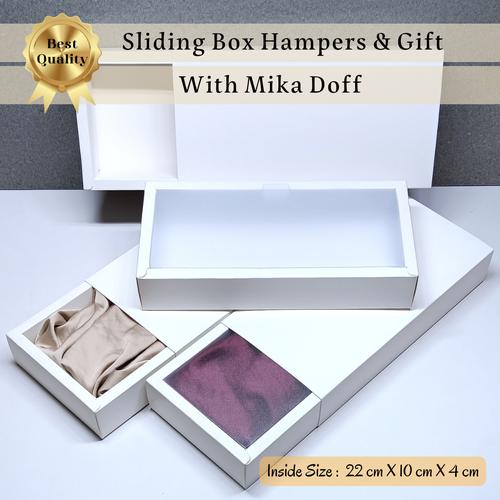 Jual BOX SLIDING POLOS PUTIH BESAR + MIKA / SLIDING BOX / KEMASAN / GIF ...