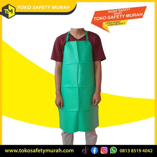 Jual Apron Celemek Putih Hitam Bahan PVC Tebal Tidak Tembus Air 90 cm ...