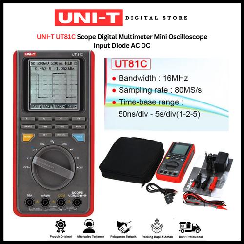 Jual UNI-T UT81C Scope Digital Multimeter (16MHz,80MS/s) - Multimeter ...