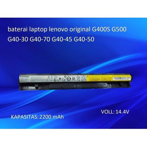 Jual baterai laptop lenovo original G400S G500 G40-30 G40-70 G40-45 G40 ...