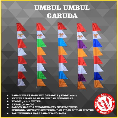Jual Bendera Merah Putih Umbul Umbul Gergaji - Biru, 10 pcs - Kab. Garut - Warung_Bendera ...