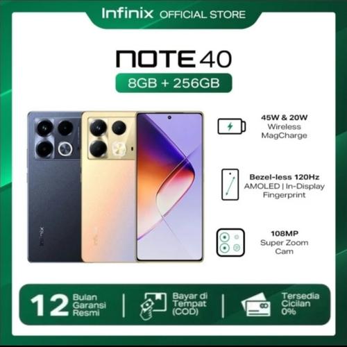 Jual infinix note 40 - warna green - Kab. Bantul - joglogeek | Tokopedia