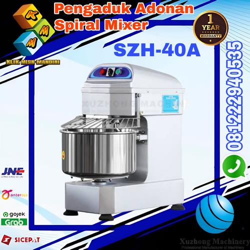 Jual Mesin Pengaduk Adonan Roti Spiral Mixer Cover 40 Liter SZH-40A ...