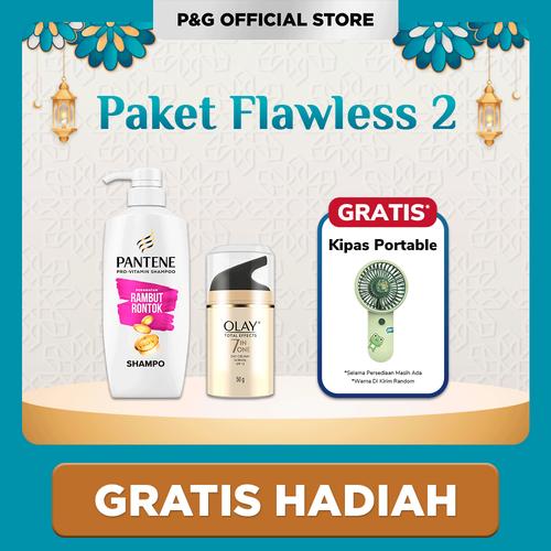 Jual PAKET FLAWLESS #2 Pantene Shampoo+Olay Total Effect Cream - Free Kipas - - Pantene, Olay ...