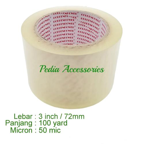 Jual Lakban bening 3" inch 100 yard GoldenPower opp tape 72mm - Jakarta ...