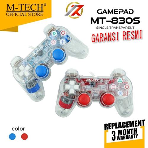 Jual M-TECH Gamepad Stik SINGLE Getar Transparan Original USB PC Laptop ...