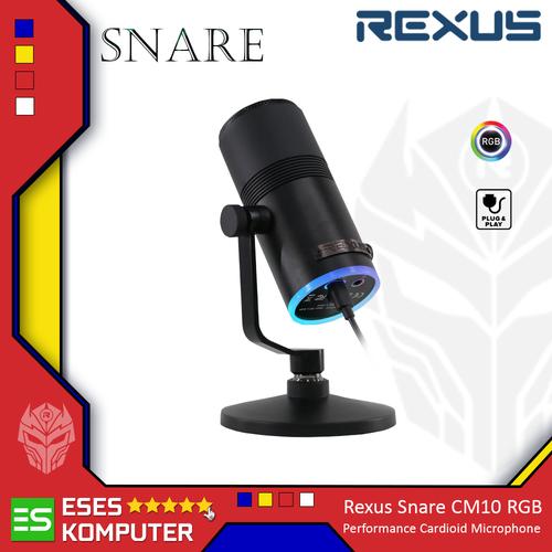 Jual Microphone Rexus Snare CM10 RGB | Premium USB Condenser Mic Gaming ...