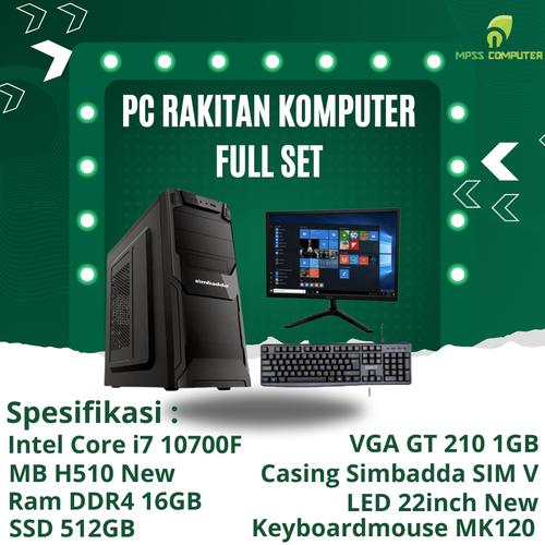 Promo Komputer Rakitan Fullset Intel Core i7 10700F 16GB 512GB Siap Pakai - Jakarta Pusat - MP ...