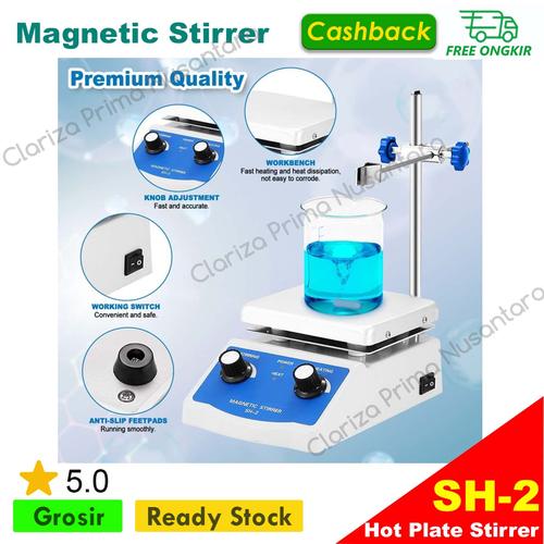 Jual Hot Plate Magnetic Stirrer SH2 Magnet Stirer Pemutar Lab Hotplate ...