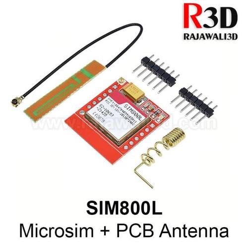 Jual LF_ SIM800L Micro SIM GSM GPRS Module PCB Antenna Serial Modem ...