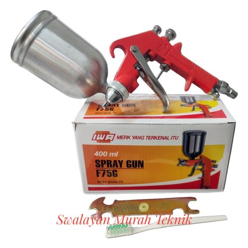 Jual Spraygun IWA F75G Spray Gun Alat Semprotan Cat Tabung Atas F75 ...