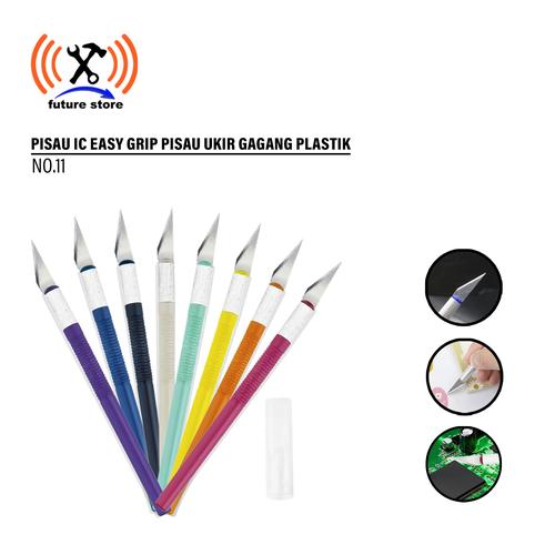 Jual Pisau Ic Easy Grip Gagang Plastik/pisau ukir DIY kerajinan ...