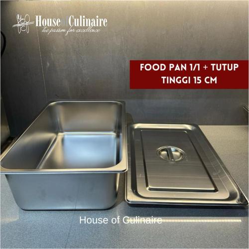 Jual Food Pan Stainless 1/1 Tinggi 15 cm + Tutup - Kota Bandung ...