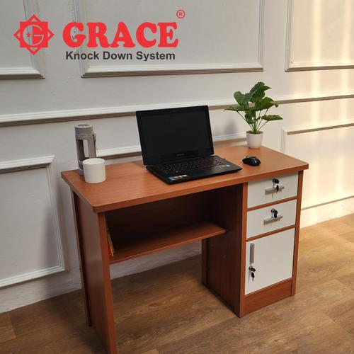 Jual Meja Kantor 1 Meter 3 Susun Laci murah berkualitas - Grace MT 220 - Jakarta Barat ...