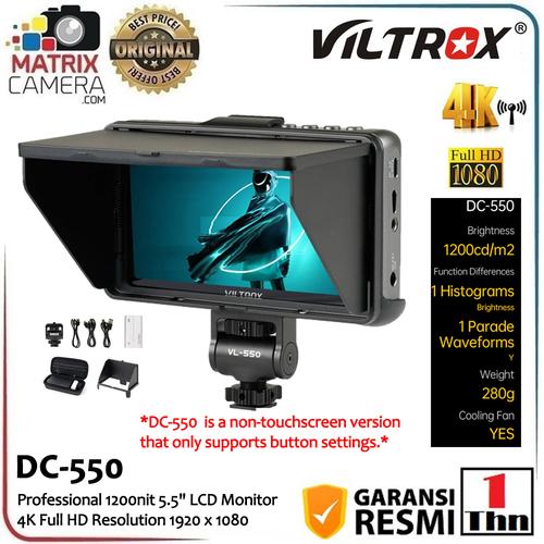 Promo Viltrox DC-550 Series 4K HDMI Full HD 1080 Display LCD Monitor ...