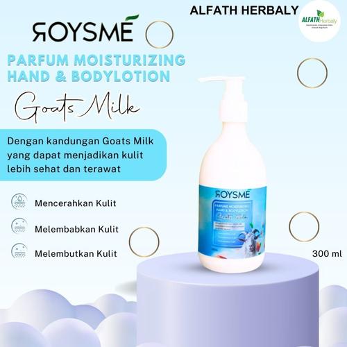 Jual Hand Body Roysme 300ml |Bodylotion Goats Milk + Susu Kambing ...