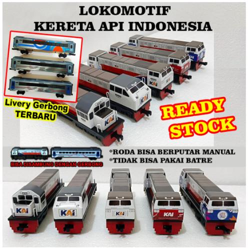 Jual Mainan Kereta Api Indonesia miniautur KAI Lokomotif Gerbong - HUT ...