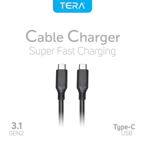 Promo TERA Kabel Super Fast Charging Type-C to C USB 3.1 Gen2 1M 2M 3M ...