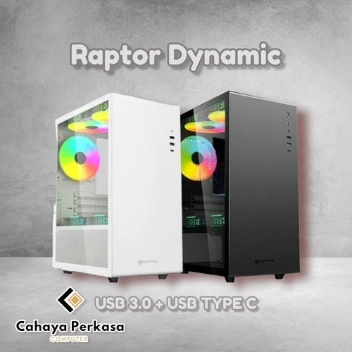Jual Case PC | Raptor Dynamic - MATX - Tempered Glass - Type C - 3 Fan ...