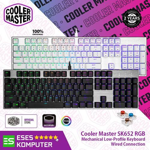 Jual Keyboard Cooler Master SK652 Low-Profile RGB Wired | Keyboard ...