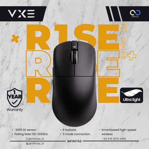 Promo VGN VXE R1 SE / SE+ 2K Wireless Light Weight Gaming Mouse - Hitam ...