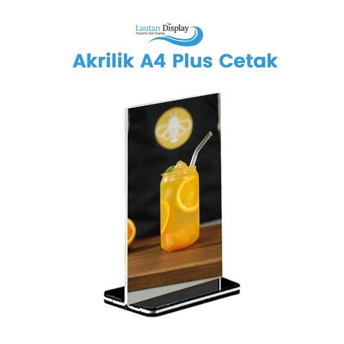 Promo Akrilik Brosur A5 Menu Makanan Acrylic Plus Cetak Art Paper/Art ...