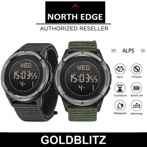 Promo NORTH EDGE ALPS Men's Digital Carbon fiber Watch Shock Militray ...