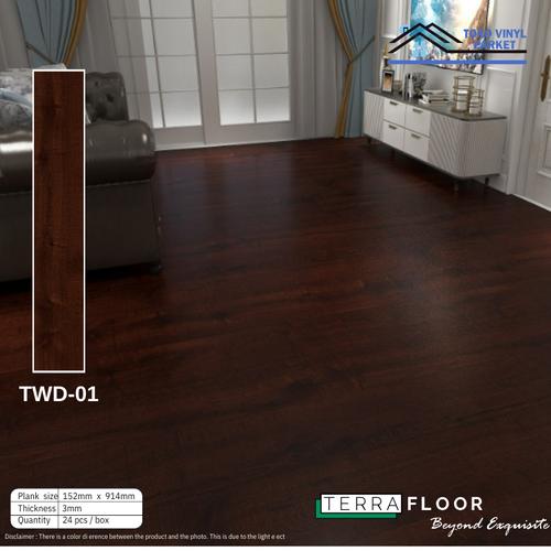 Jual Lantai vinyl motif kayu tebal 3mm Terra Floor / Box - TWS-03 ...