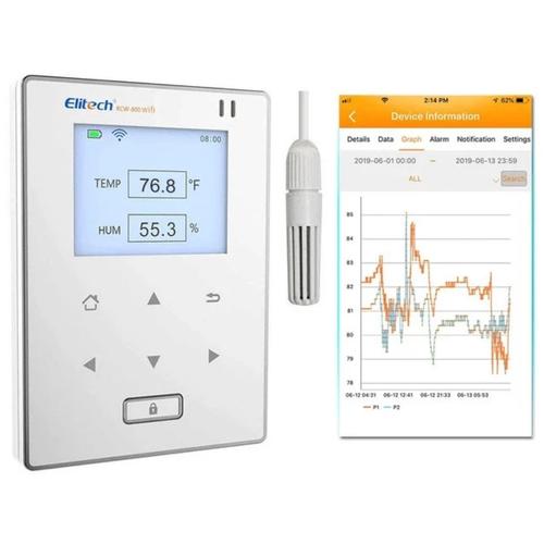 Jual Elitech RCW800 Wi Fi Temperature Humidity Data Logger WiFi RCW 800 ...