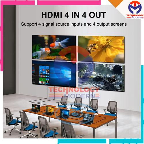 Jual HDMI Matrix Switch 4x4 (4 input-4 output) 4K*2K Support 3D ...