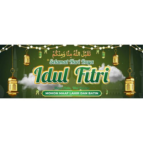 Jual Spanduk Banner IDUL FITRI RAMADHAN SPANDUK Lebaran - Model B ...
