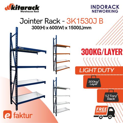Jual Rak Gudang Besi 300kg per Layer Rack Gudang 3M P 1.5M Jointer Biru ...