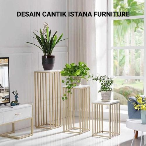 Jual Standing Hiasan Pot Bunga Tanaman Tatakan Kayu Isi 3 Pcs - Jakarta ...