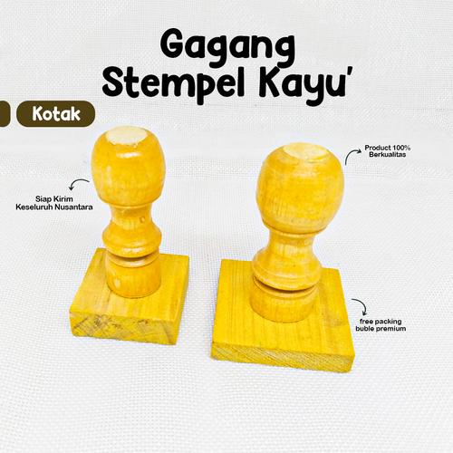 Jual GAGANG STEMPEL KAYU KOTAK PERSEGI 25X25 35X35 40X40 50X50 - 22X22 - Kota Surabaya ...