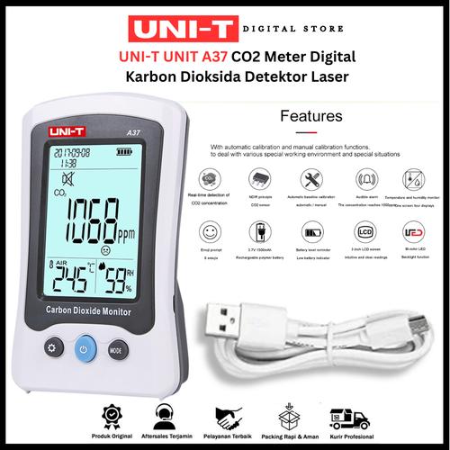 Jual UNI-T A37 CO2 Meter Digital Carbon Dioxide Detector Laser ...