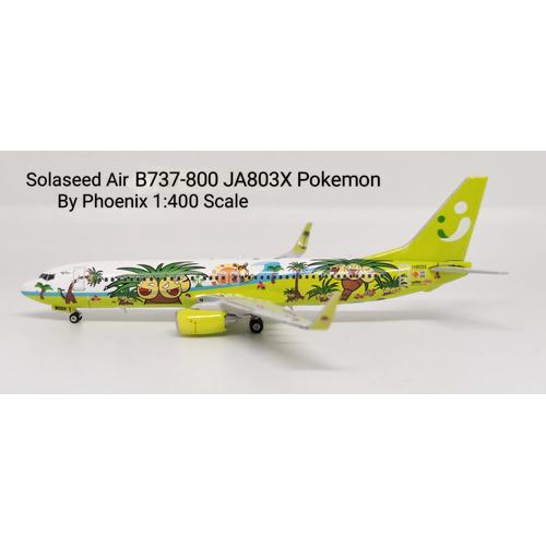Jual Solaseed Air B737-800 JA803X Pokemon By Phoenix 1:400 Scale ...