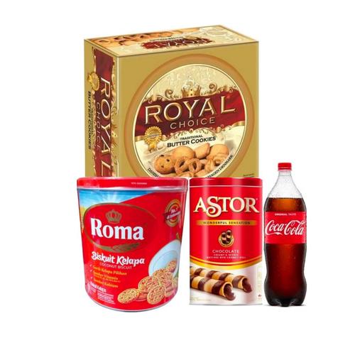 Jual Paket Kue Lebaran Royal Butter Cookies, Roma Biskuit, Astor, Coca ...