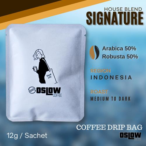 Promo Coffee Drip bag House Blend signature 50:50 - kopi drip sachet ...