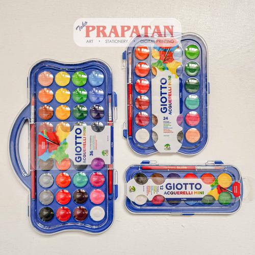 Jual Giotto Acquerelli Watercolor Set Block MINI | Cat Air Set - 12 ...